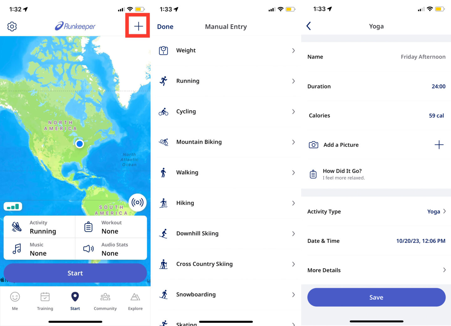 How to manually log cross-training workouts in Runkeeper - ASICS Runkeeper